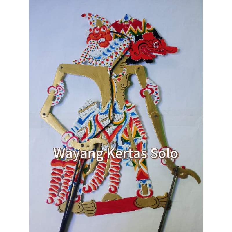 Jual Wayang kulit kertas wayang mainan dursasana ukuran standar pentas ...
