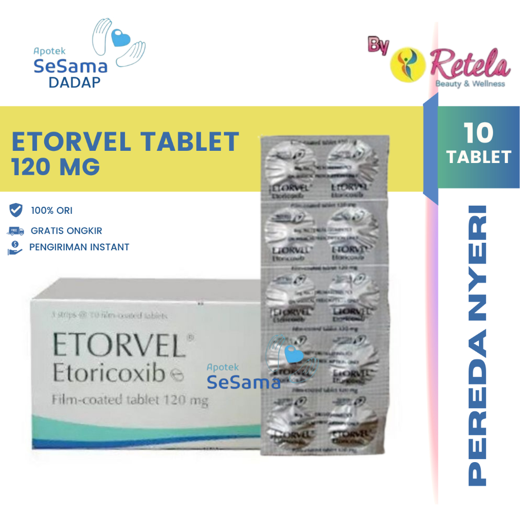 Jual ETORVEL 120MG 1 STRIP 10 TABLET | Shopee Indonesia