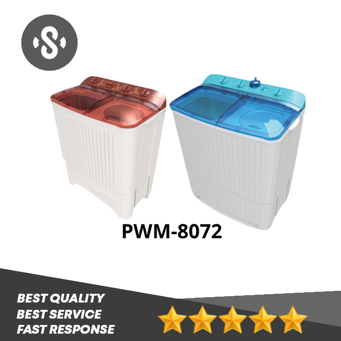 Jual Mesin Cuci 2 tabung Polytron PWM8072 / Mesin Cuci Polytron PWM ...