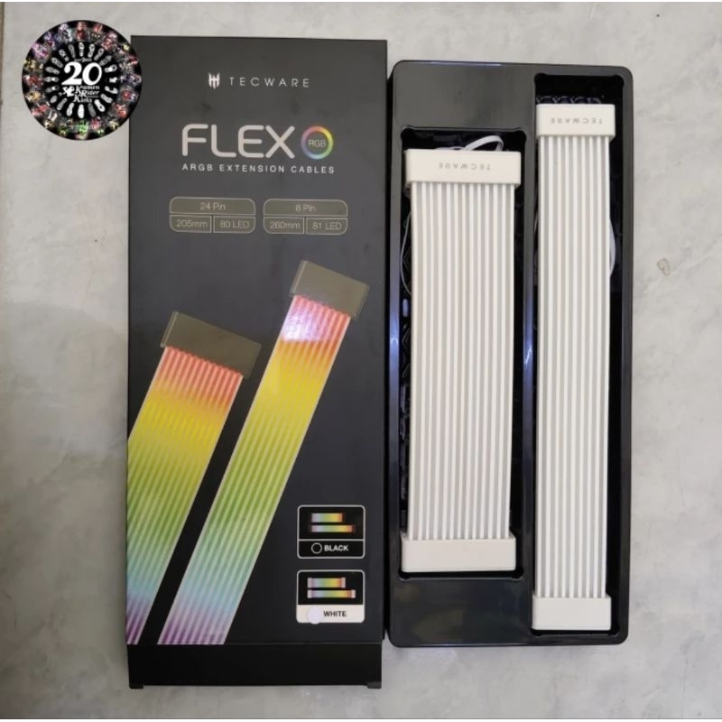 Jual TECWARE FLEX ARGB Extended Cable 24PIN+8PIN | Shopee Indonesia