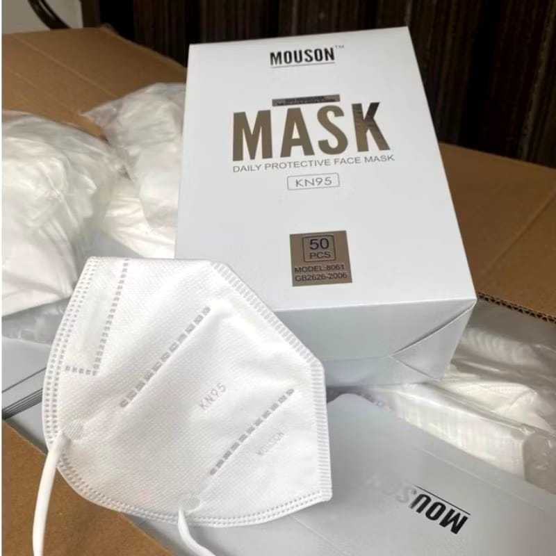 Jual AG Mouson Kn95 Masker Kn95 Facemask Mouson Mask KN95 isi 50 pcs ...