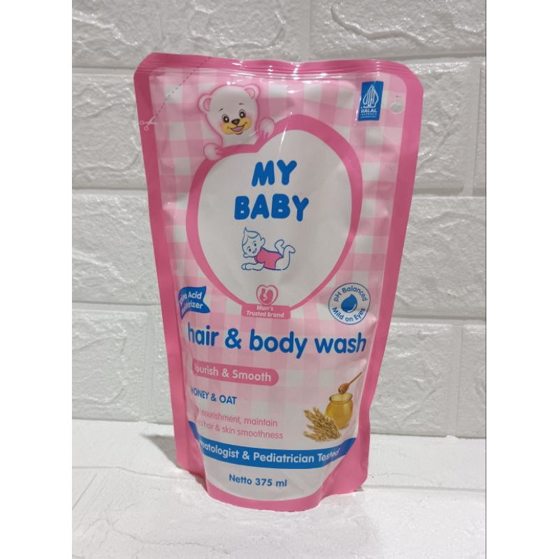 Jual MY BABY HAIR & BODY WASH SWEET FLORAL REFILL 375ML | Shopee Indonesia