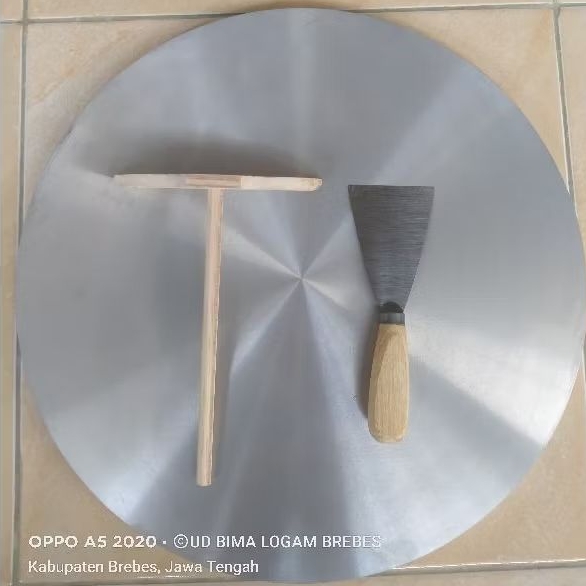 Jual wajan/loyang crepes manual ukuran 25cm, 28cm & 30cm |FREE PERATA ...