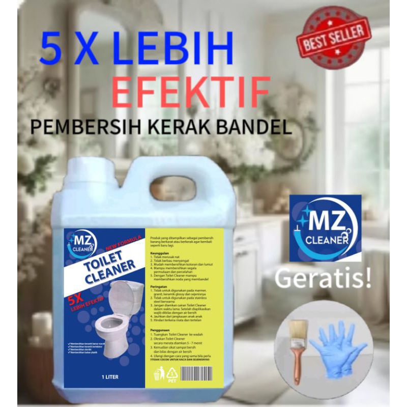 Jual TOILET MZ CLEANER 1 LITER Cairan Pembersih Westfalen Keramik ...
