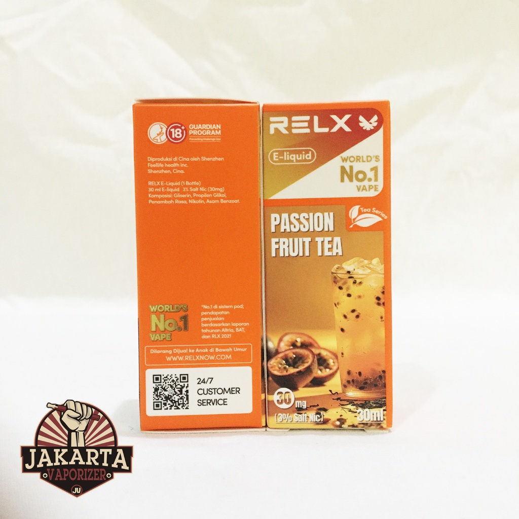 Jual [SALT] RELX PASSION FRUIT TEA 30ML 30MG SALTNIC BY RELX | Shopee ...
