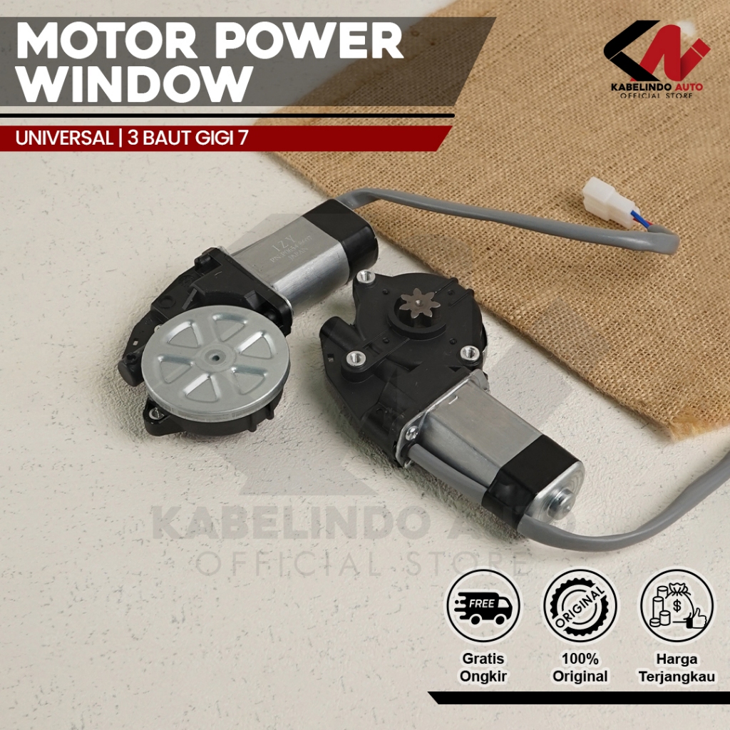 Jual Dinamo Motor Power Window Mobil 3 Baut Kiri Kanan Gigi 7 Universal ...