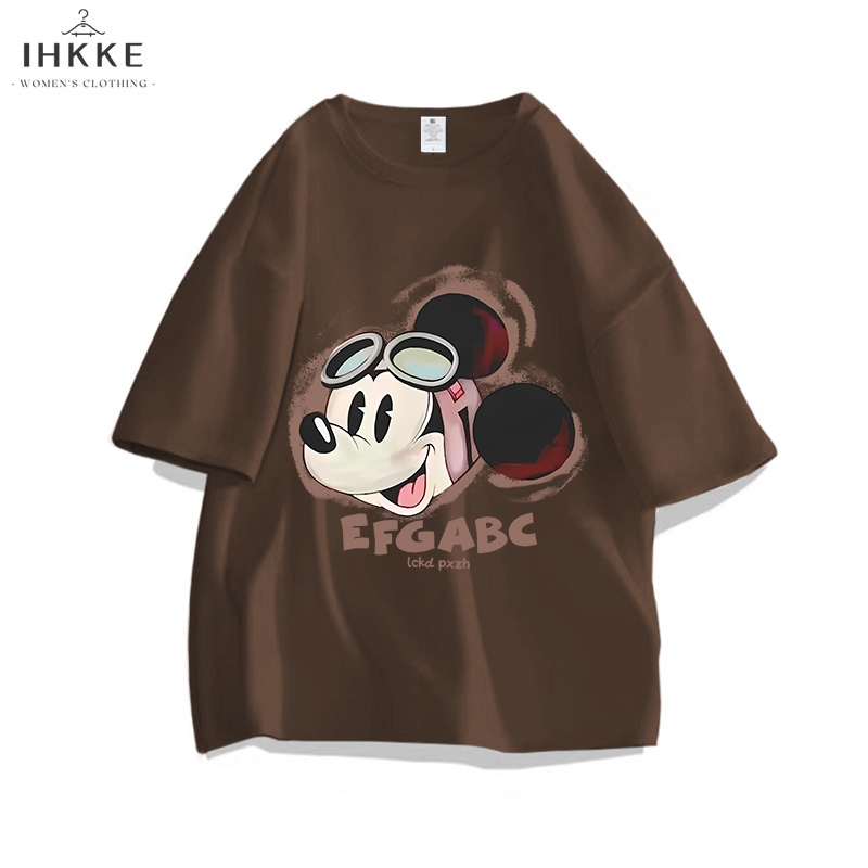 Jual IHKKE Baju Kaos Wanita Oversize Lengan Pendek Kartun Disney Mickey ...