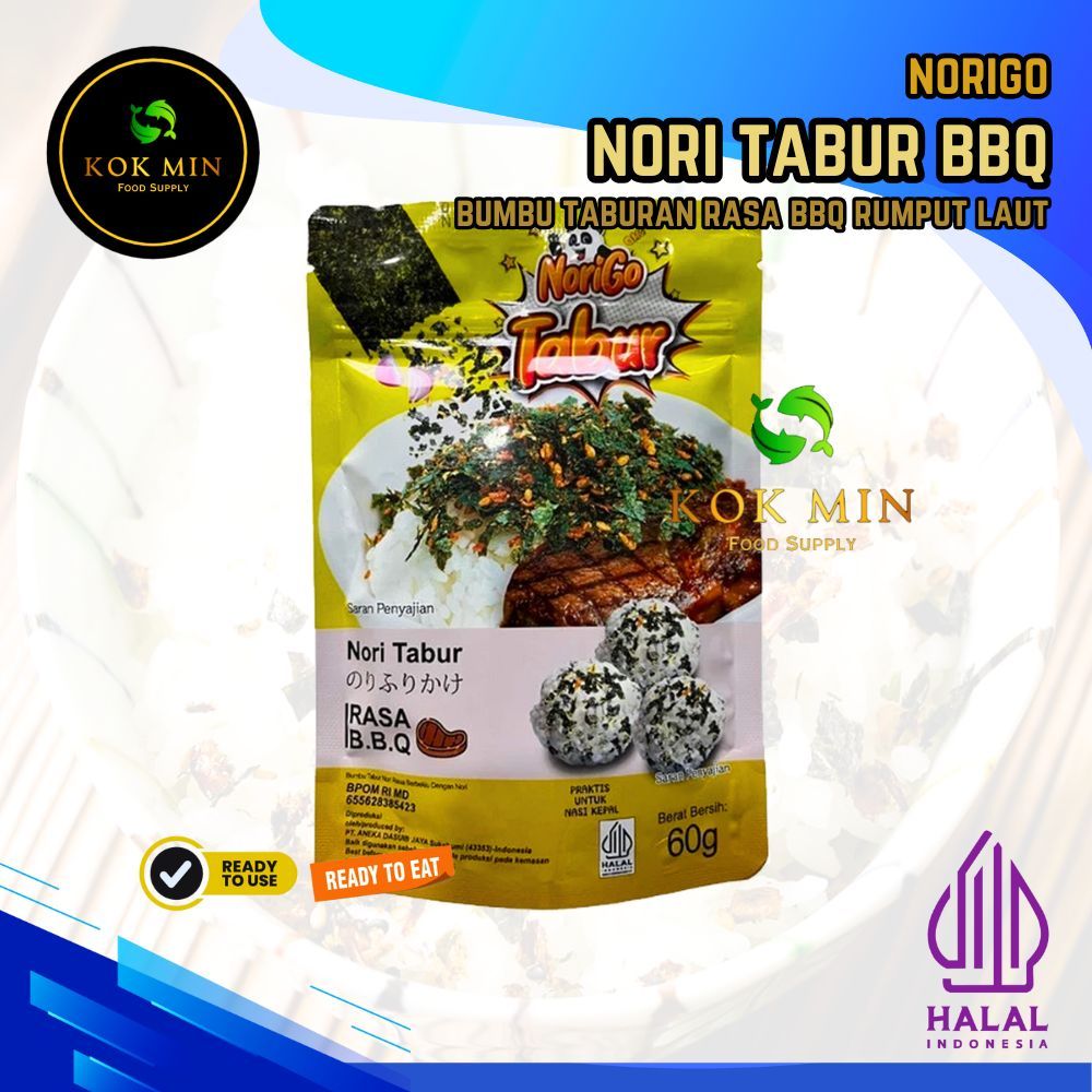 Jual Norigo BBQ Roasted Nori Furikake / Rumput Laut Panggang Tabur Rasa ...