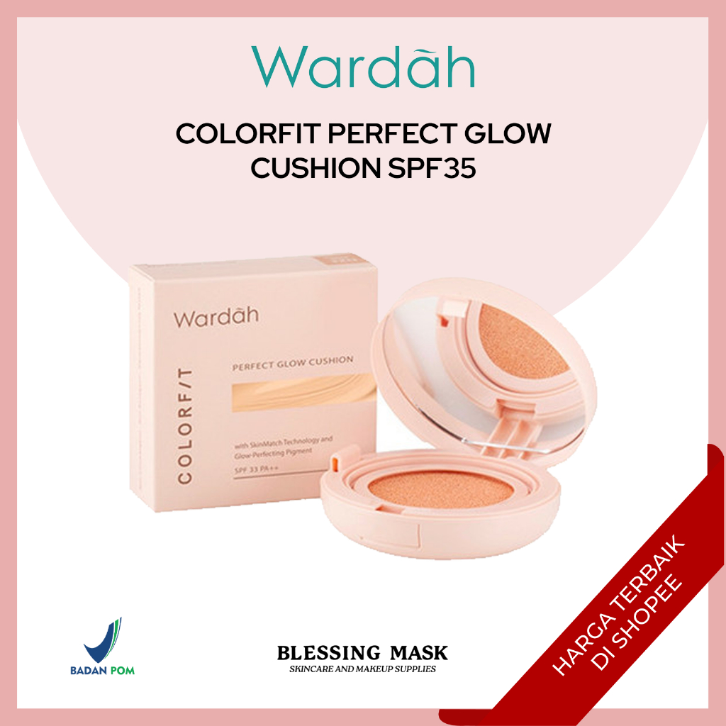 Jual Wardah Colorfit Perfect Glow Cushion 15g | Spf 40pa++ | Medium ...