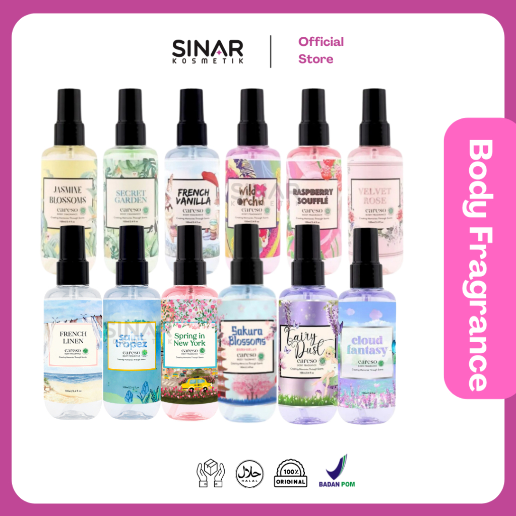Jual Careso Body Fragrance / Body Mist / Body Parfume 100ml | Shopee ...