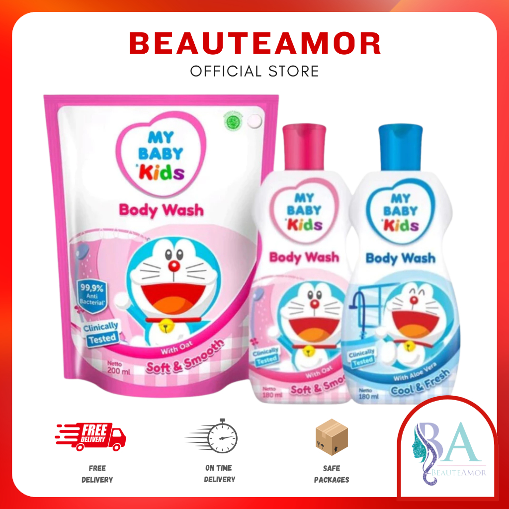 Jual MY BABY Kids Body Wash Doraemon - Sabun Mandi Cair Anak Wangi dan ...