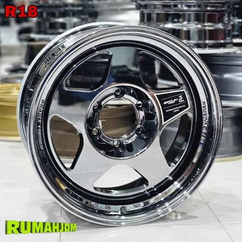 Jual velg racing mobil ring 18 BRADLEY TAKUMI FLOW FORMING PCD 6X139,7 velg mobil r18 untuk ...