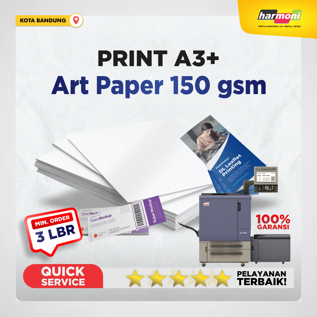 Jual Print Art Paper 150 gsm A3 + | Leaflet Brosur Daftar Menu Poster Voucher Kupon | Shopee ...