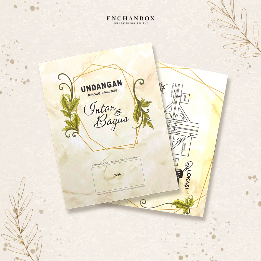 Jual UNDANGAN PERNIKAHAN BLANGKO DICETAK DENGAN ISI - KODE 2210 ...