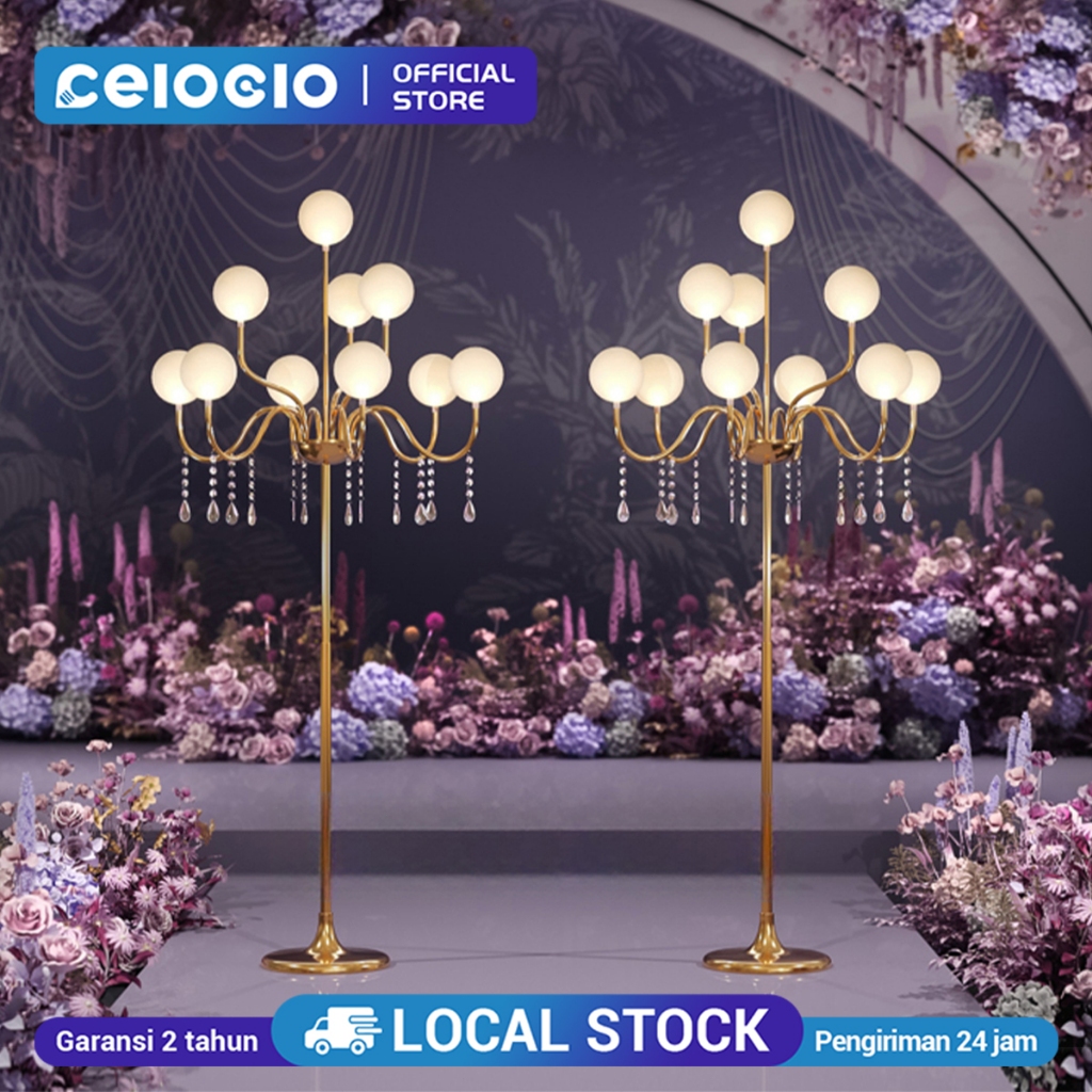 Jual celoglo Pohon apel Standing Lampu Lampu Hiasan 1 Set Cabang 10 ...