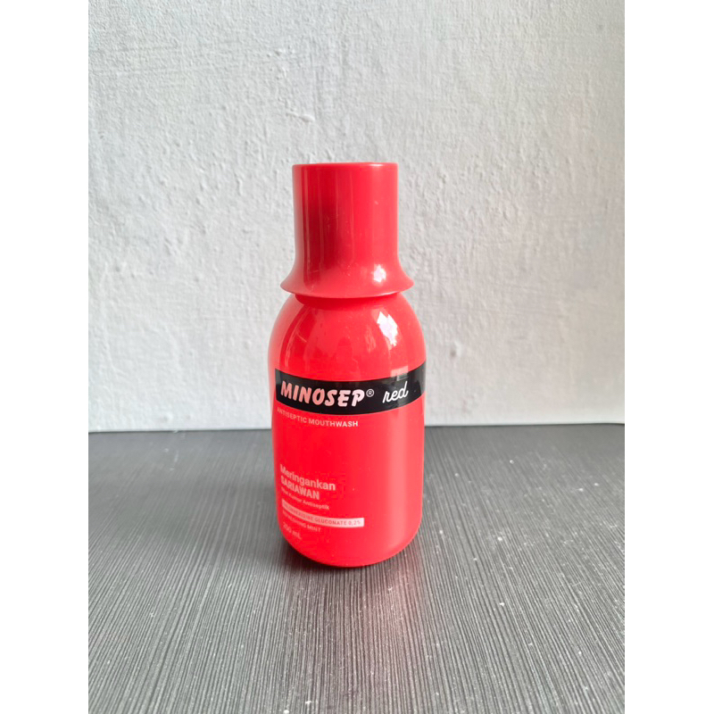 Jual Minosep RED Obat Kumur Antiseptik 200ml 1botol Gingivitis ...