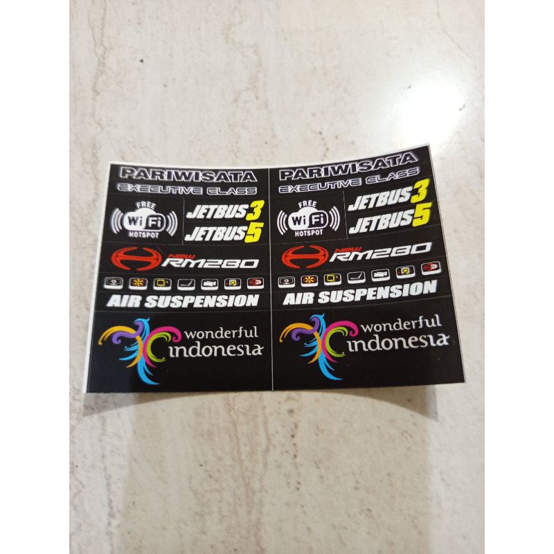 Jual stiker cutting headlamp JB3/JB5 miniatur bus basuri | Shopee Indonesia