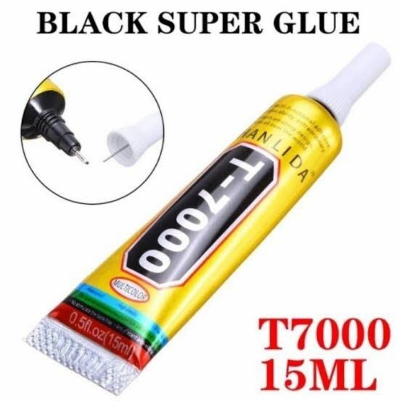 Jual Lem serbaguna T8000 T7000 Bening hitam black with ukuran 15ml 50ml ...
