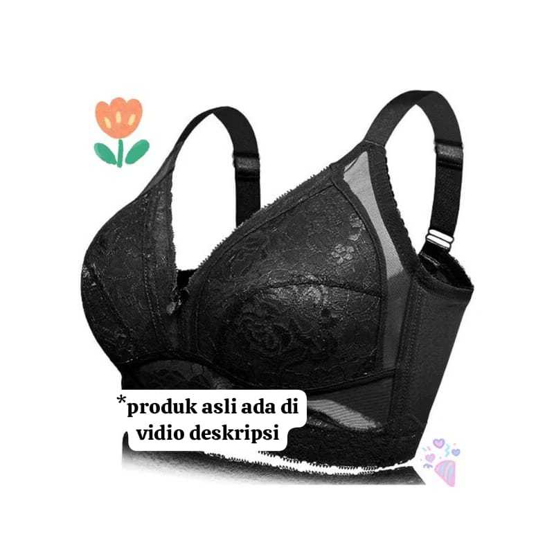 Jual bra brukat cup jumbo untuk wanita payudara besar tanpa busa dan ...