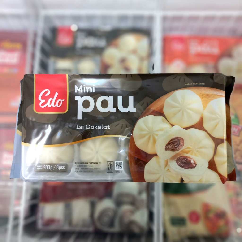 Jual Edo Mini Pau Coklat 8pcs 200gr - Mini Pau Rasa Coklat | Shopee ...