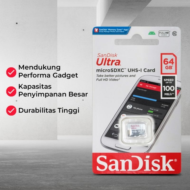 Jual Micro SD Memory Card Original Datascrips Sandisk Garansi Lifetime ...