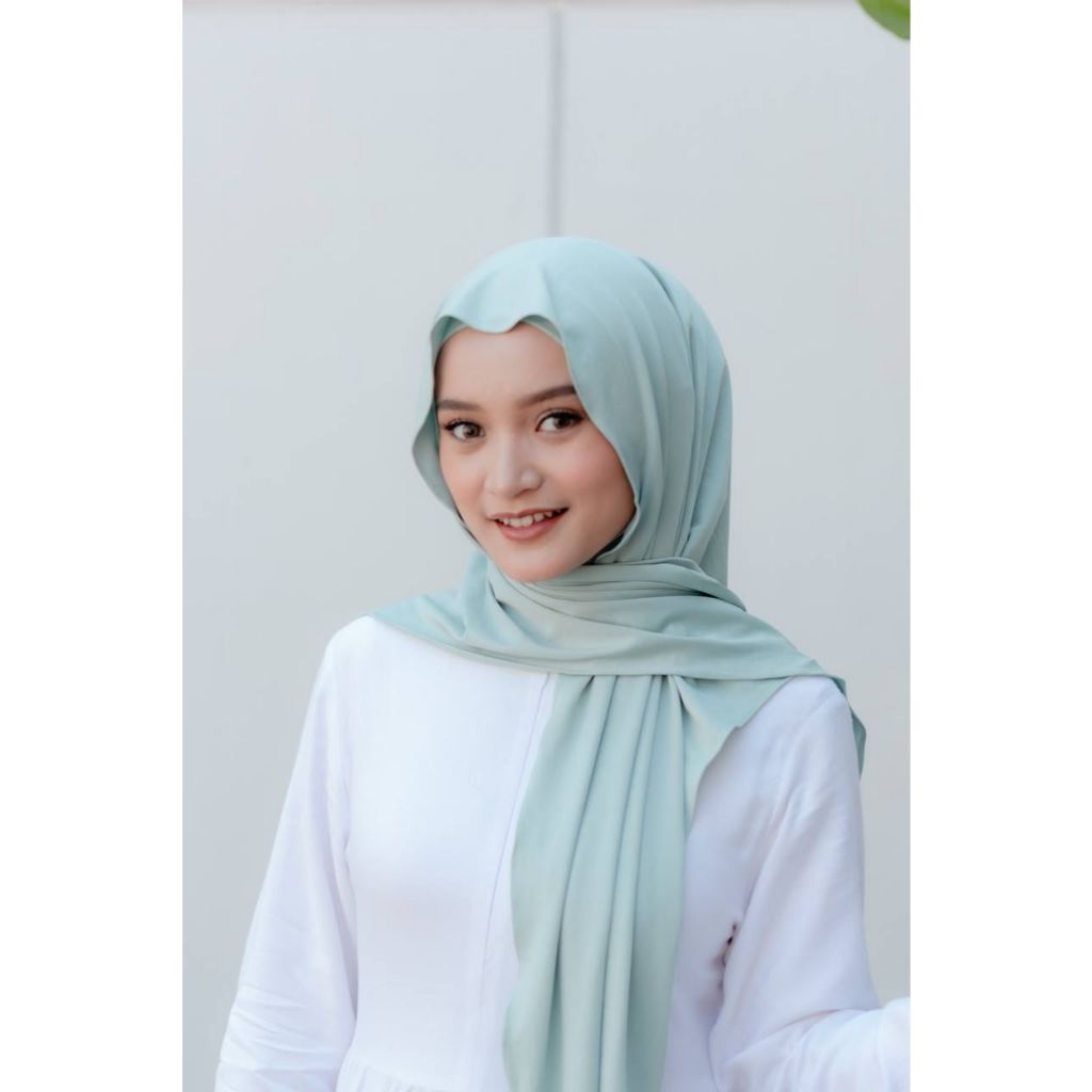 Jual PASHMINA INNER BANDO OVAL MELEYOT JERSEY / PASMINA INSTAN 2IN1 | Shopee Indonesia