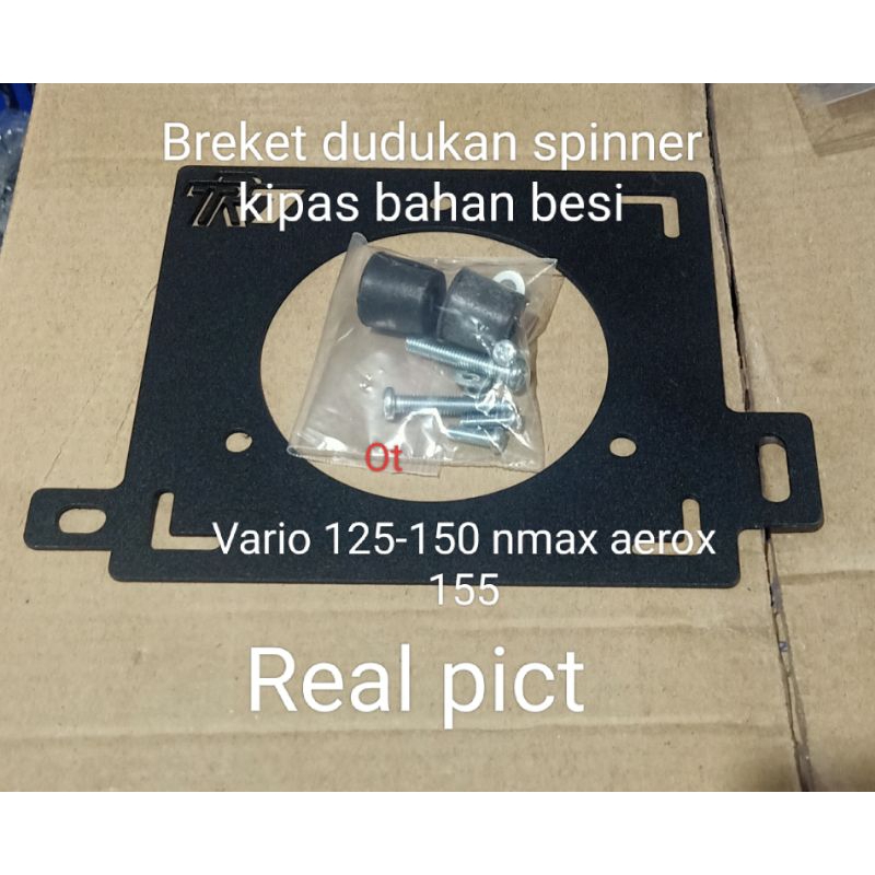 Jual Breket plat dudukan spinner kipas radiator mesin motor full besi ...