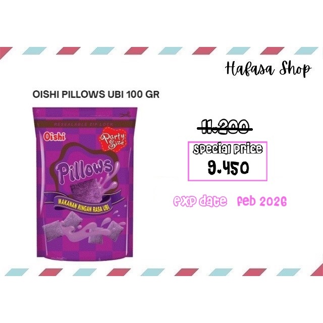 Jual OISHI PILLOWS UBI 100 GRAM | Shopee Indonesia