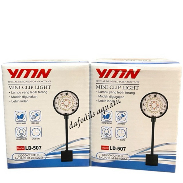 Jual Lampu Jepit Aquarium Toples Bowl Mini Tank Mini Clip Light YAMANO ...