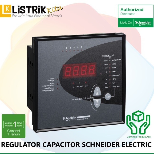 Jual PFC CONTROLLER 6 STEP EASYLOGIC Schneider Electric REGULATOR ...