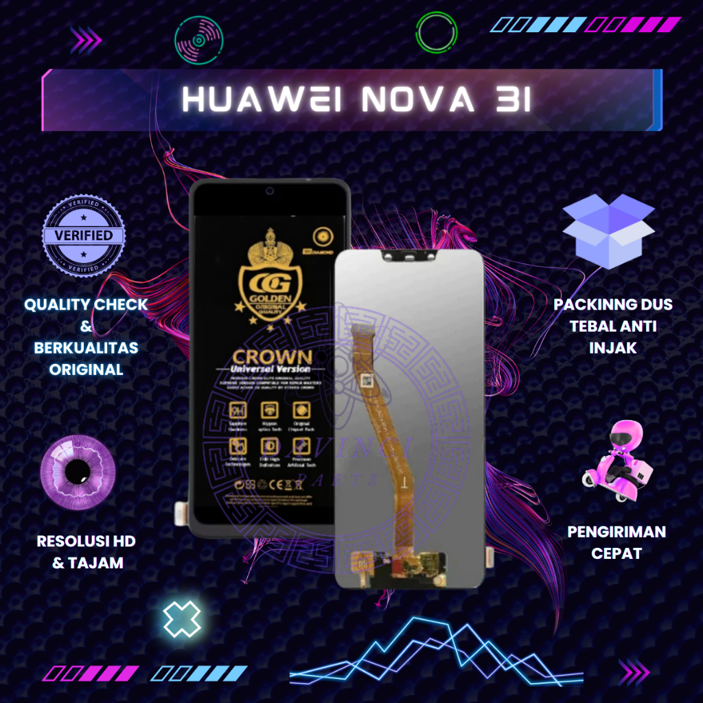 Jual LCD HUAWEI NOVA 3I TOUCHSCREEN FULLSET COMPLETE | Shopee Indonesia