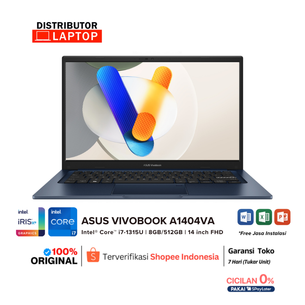 Jual Asus Vivobook 14 A1404VA i7-1355U 8GB/512GB 14 inch FHD Garansi ...