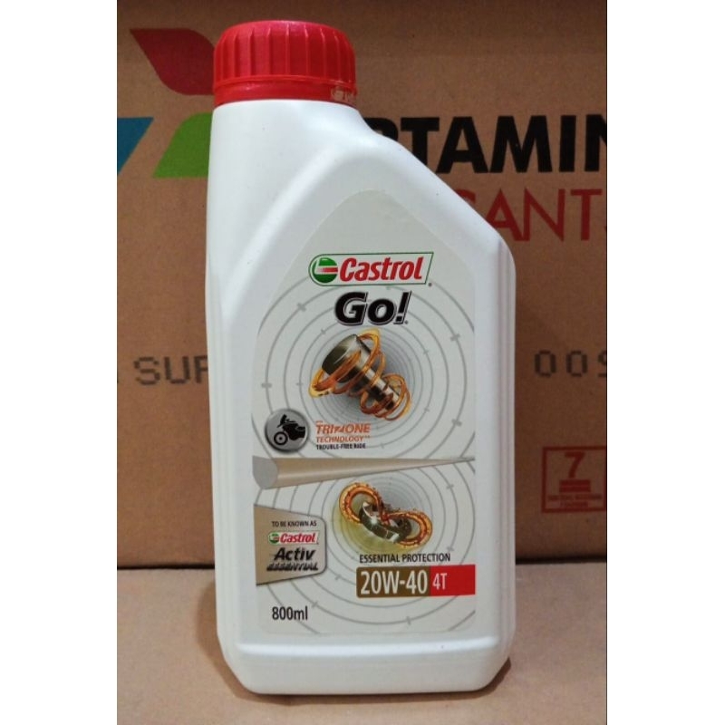 Jual Oli Motor Castrol GO SAE: 20W-40, 800ml | Shopee Indonesia