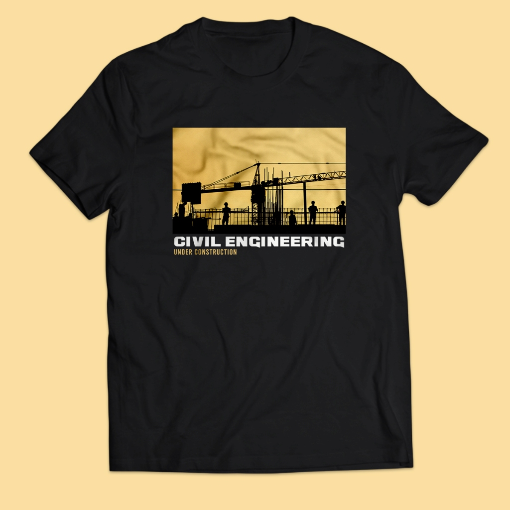 Jual Kaos Pria CIVIL ENGINEERING CONSTRUCTION Dewasa Baju Atasan Unisex ...