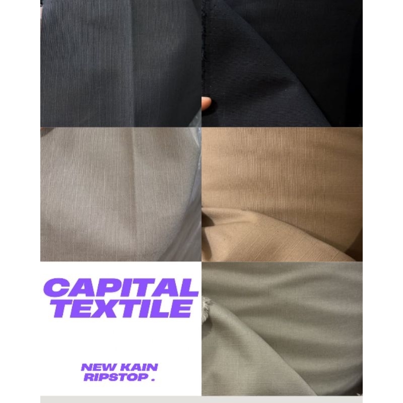 Jual kain ripstop polos non-stretch| bahan ripstop polos non-stretch ...