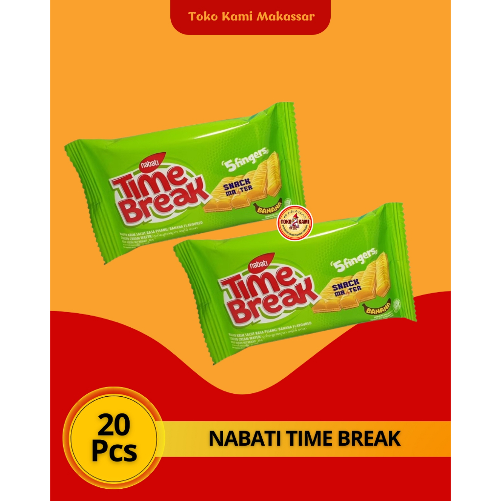 Jual TimeBreak Nabati Wafer 5fingers Rasa Cocopan (Kelapa Pandan) 1 ...