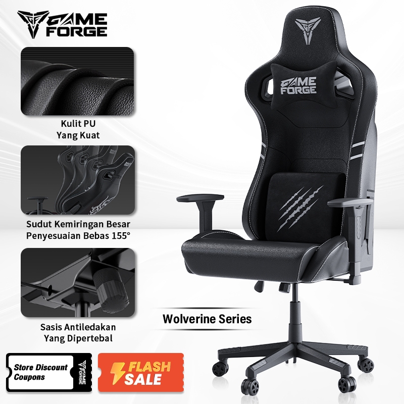 Jual GAMEFORGE Gaming Chair Wolverine Series | Kursi Ergonomi gaming ...