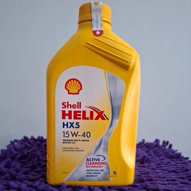Jual oli mesin shell HELIX HX5 15W-40 1liter | Shopee Indonesia