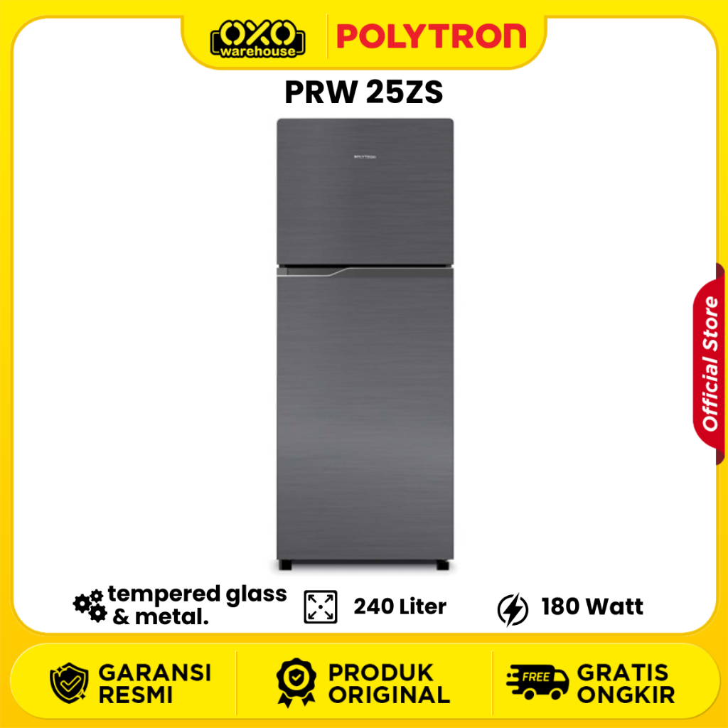 Jual POLYTRON REFF 2 Door PRW 25ZS Kulkas 2 Pintu Kapasitas 240 Liter ...