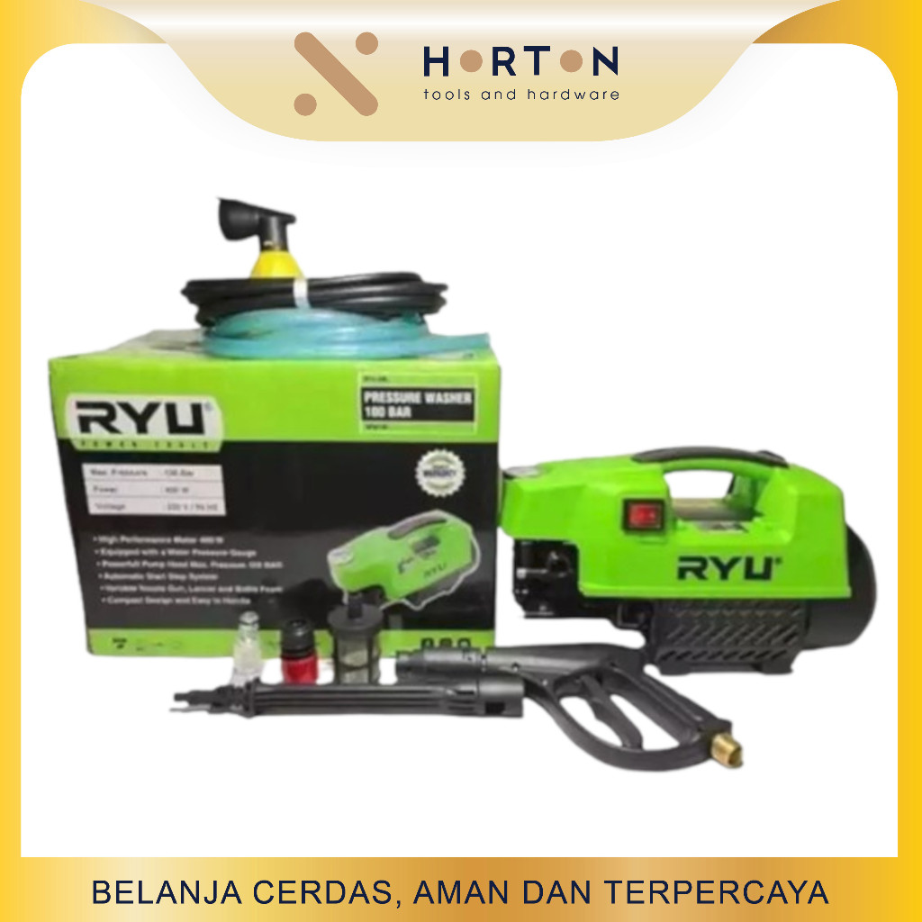 Jual RYU Pressure Washer 100 Bar RPW100 Mesin Jet Cleaner Steamm Cuci ...