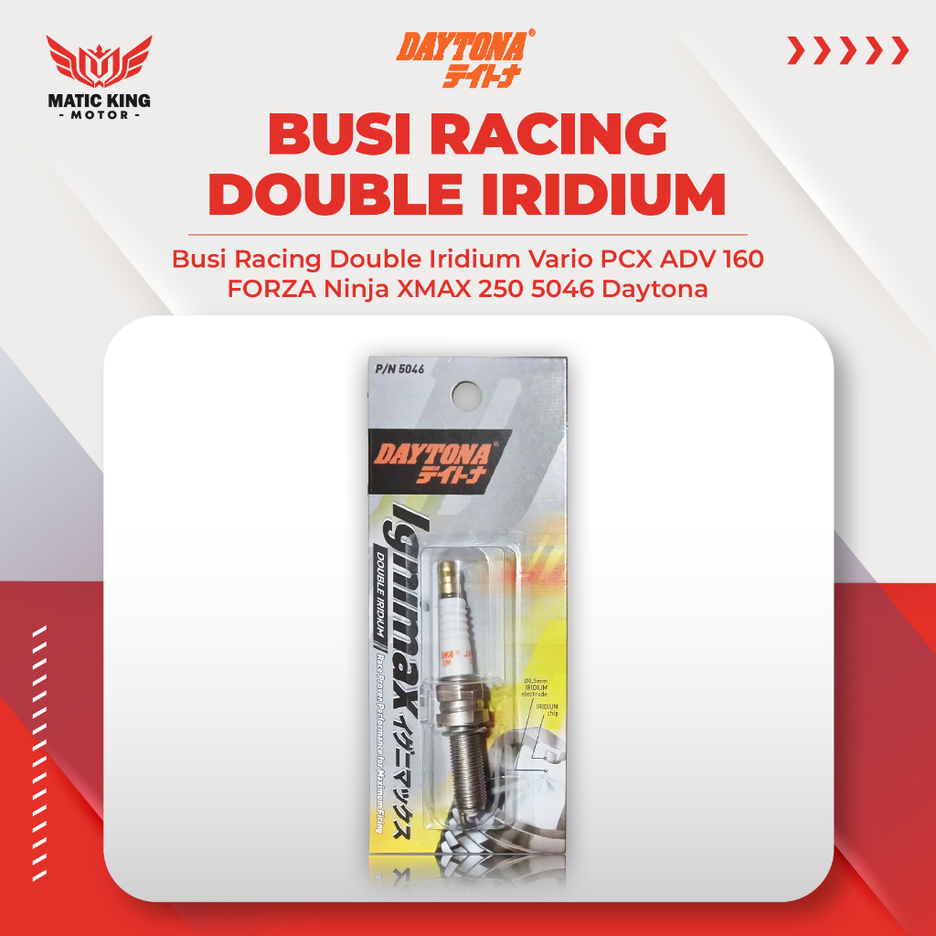 Jual DAYTONA Busi Racing Double Iridium Honda PCX Vario ADV New 160 ABS CBS Forza Yamaha XMAX ...