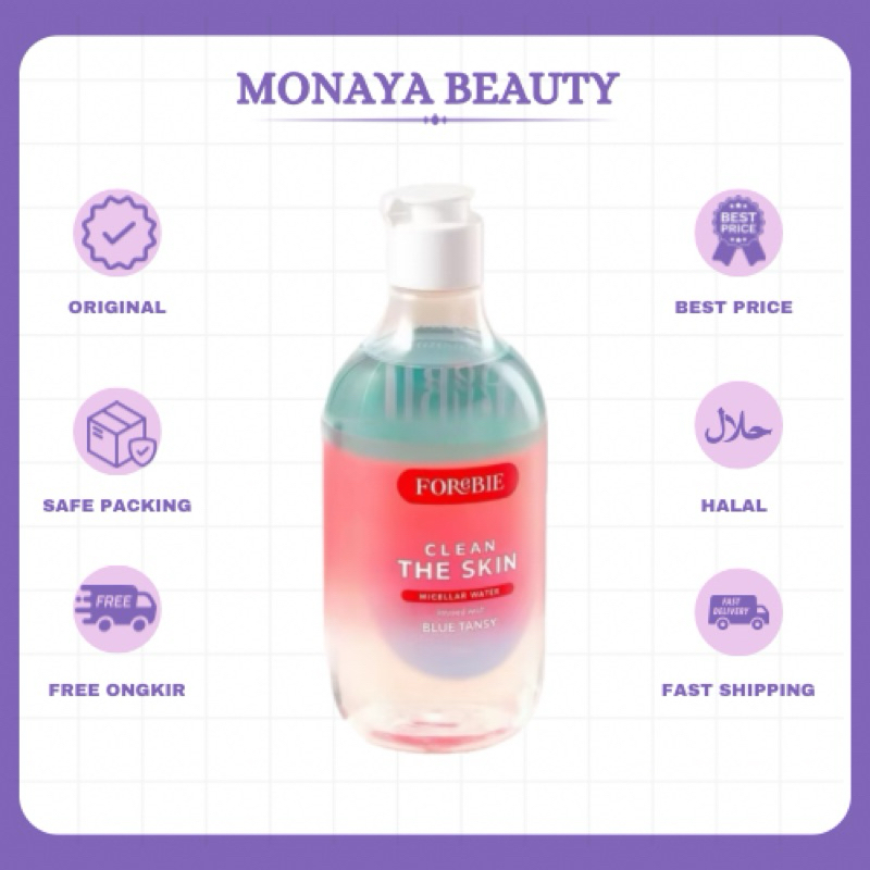 Jual FOREBIE CLEAN THE SKIN MICELLAR WATER INFUSED WITH BLUE TANSY ...