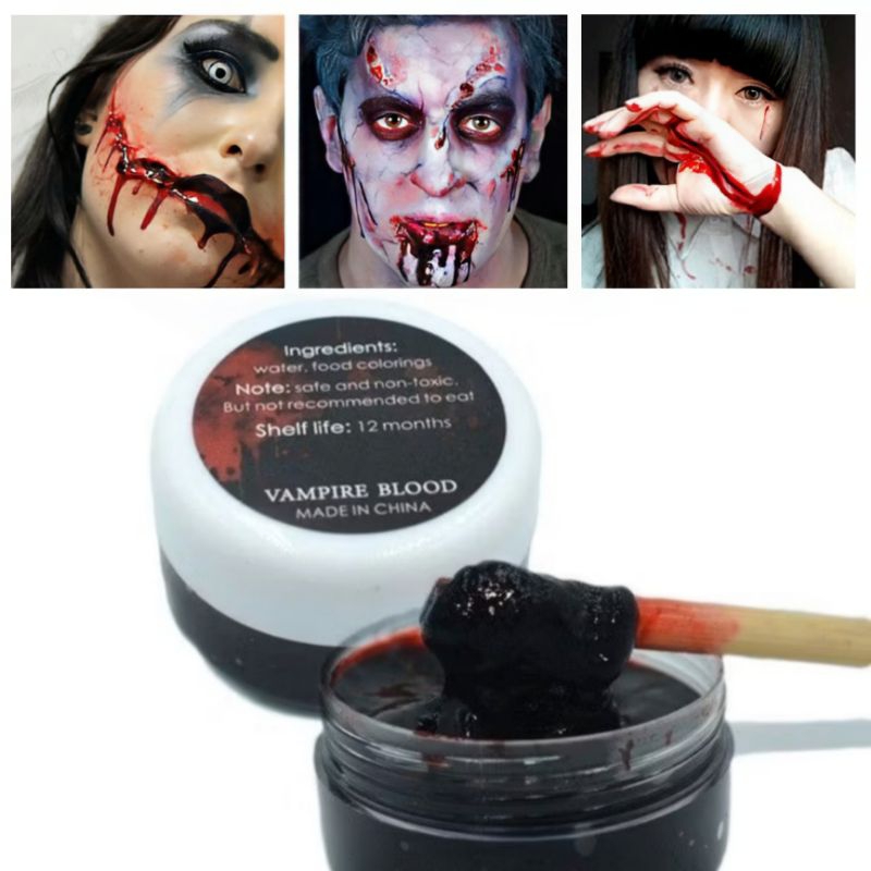 Jual Fake Clot Blood Makeup Gel Vampires Scars Halloween 50g Krim ...
