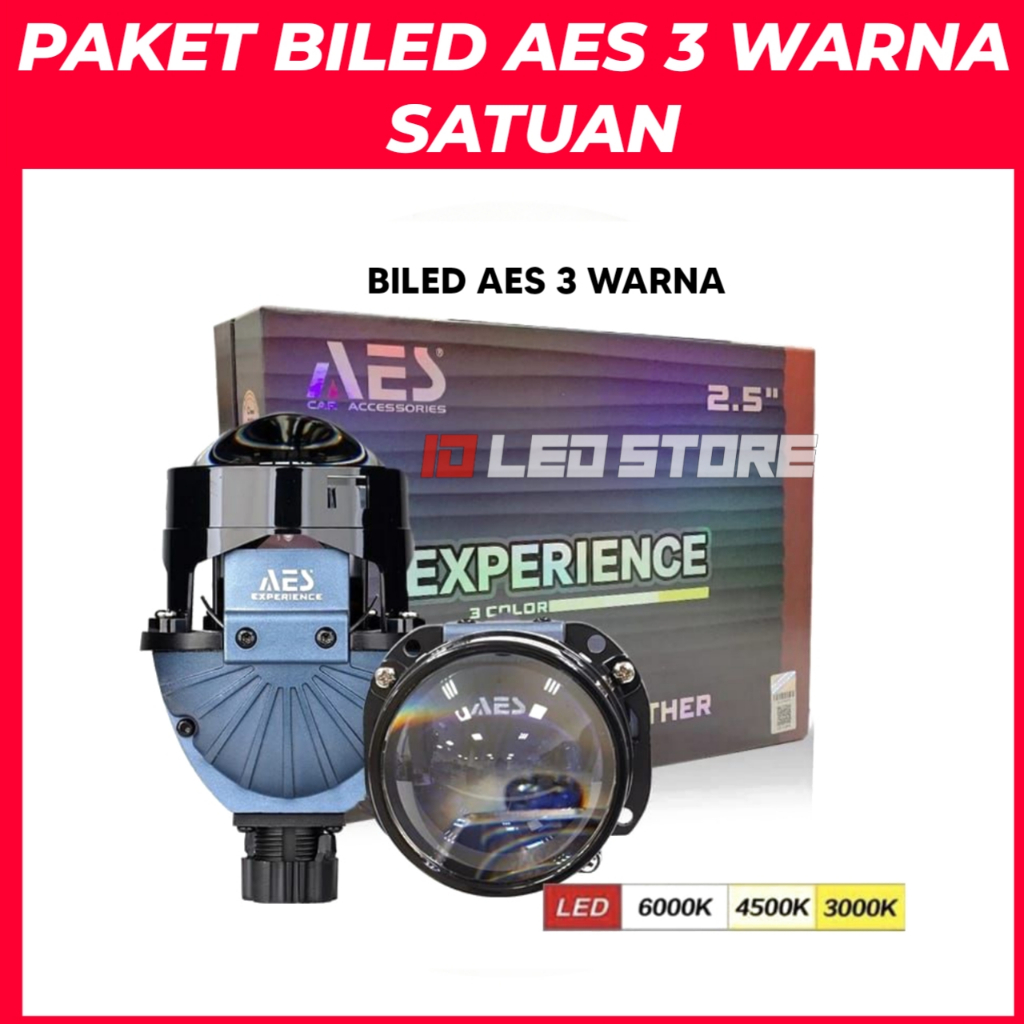 Jual Biled Aes Turbo SE Experience All Weather 3 Warna 2.5 inch 55 Watt ...