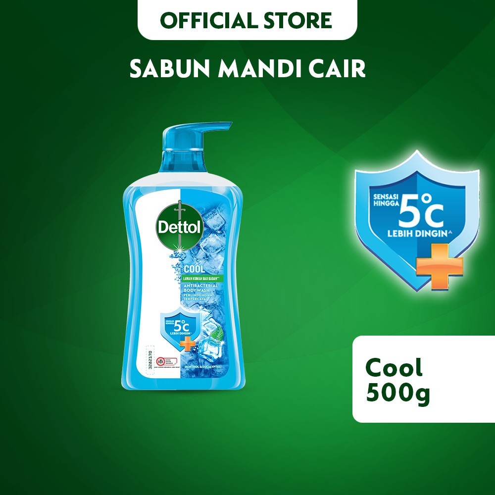 Jual Dettol Sabun Mandi Cair Anti Bakteri Cool 500 gr Pump | Shopee ...