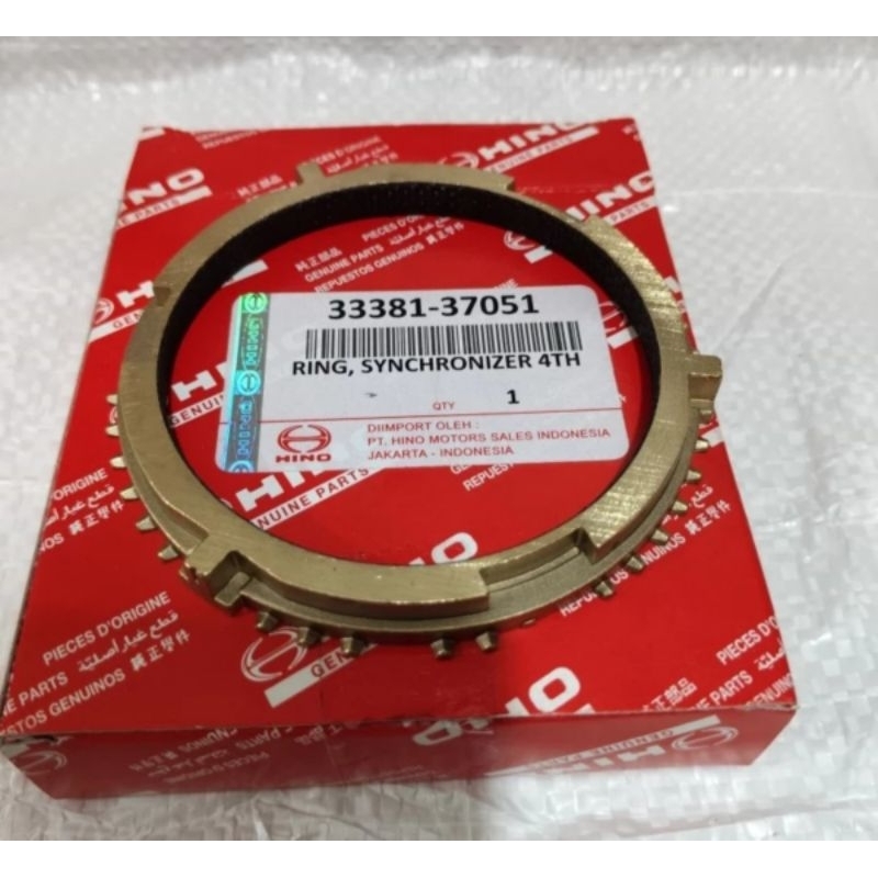 Jual RING SYNCHRONIZER 33381-37051 GIGI 4 HINO DUTRO 130HT DYNA HINO ...