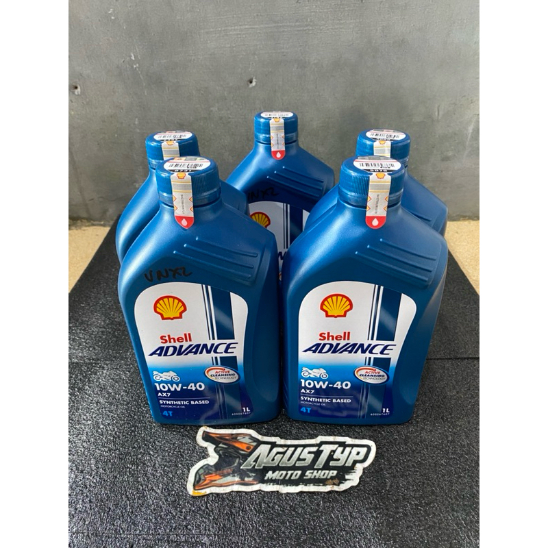 Jual oli shell advance ax7 10w-40 4t 1L original | Shopee Indonesia