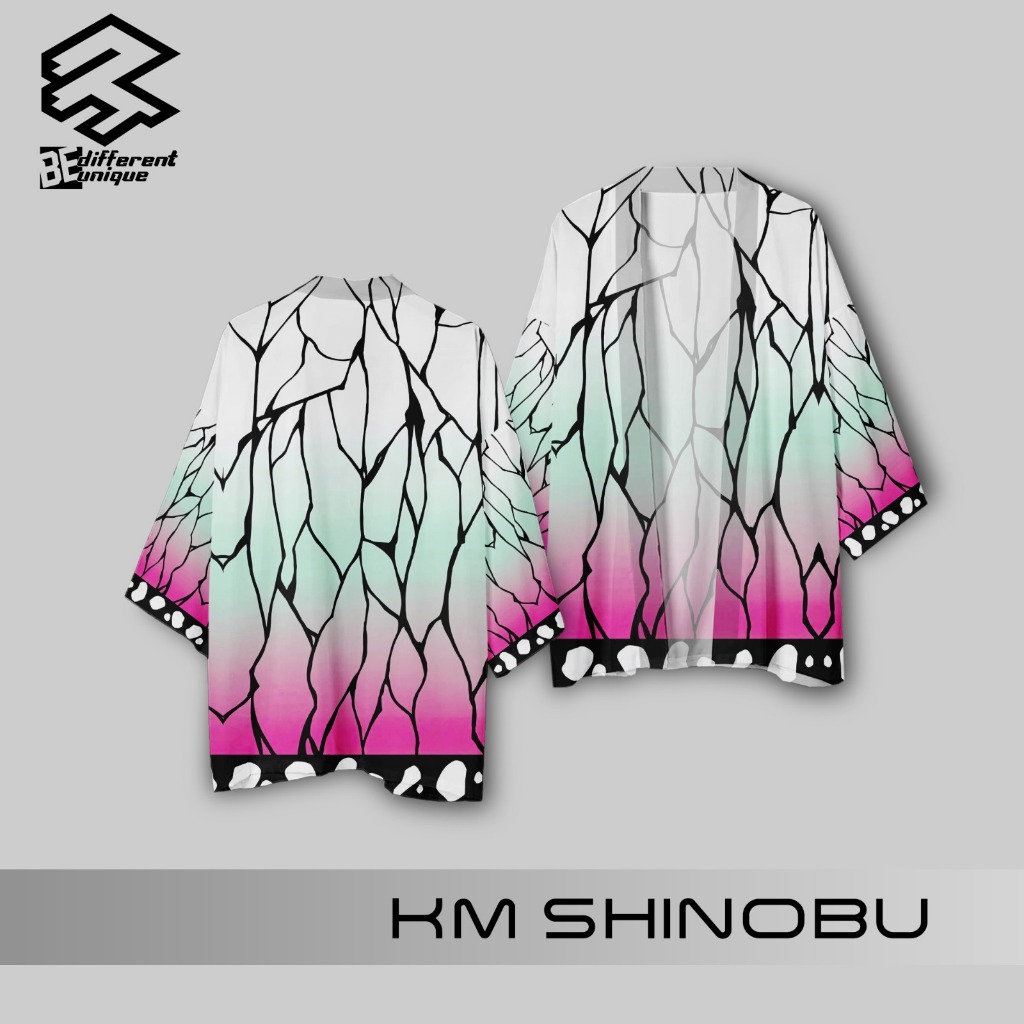 Jual Haori Kimono Outer Outwear Casual FullPrint Anime Kimetsu No Yaiba ...