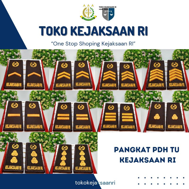 Jual TOKO KEJAKSAAN RI - PANGKAT PDH BORDIR GOLONGAN 2A 2B 2C 2D 3A 3B ...
