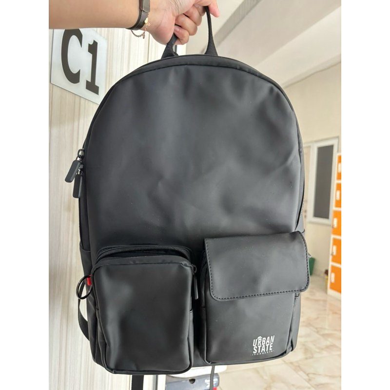 Jual Urban State - Coated Dry Edge Backpack - Black | Shopee Indonesia